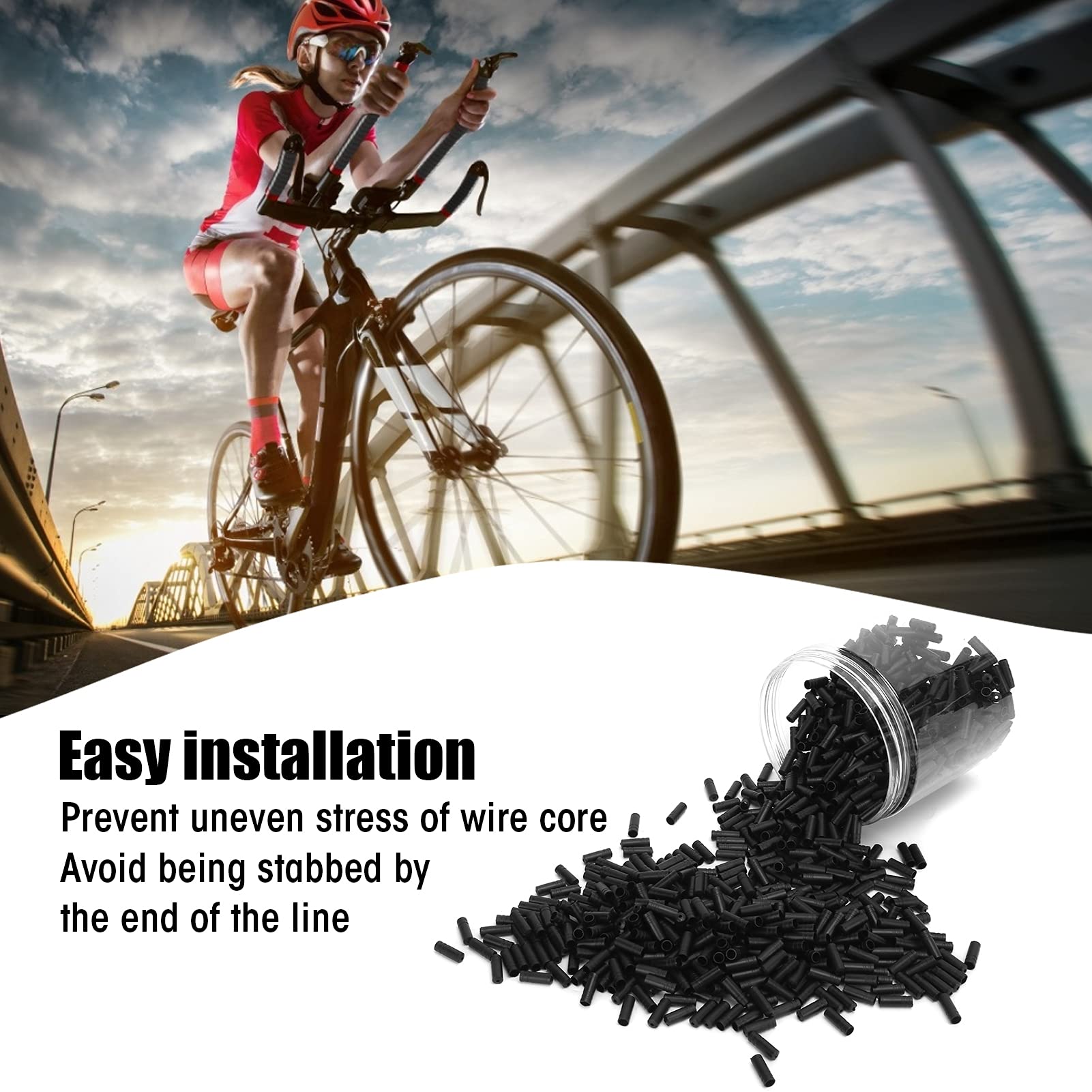 Bicycle Accessories, Easy Installation Cycling Accessory Durable Strong Compression Resistance for Road Bikes for Mountain Bikes