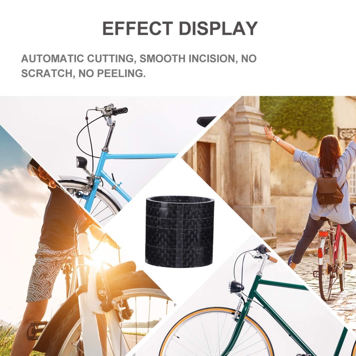 BESPORTBLE Wheel Spacers Carbon Fiber Spacers 1 Set Bicycle Carbon Fiber Front Fork Spacers Wheel Single Handlebar Spacers Stem Headset Spacers