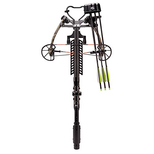 Bear X Constrictor Ready to Shoot Crossbow Package with Scope, Quiver, Bolts, Cocking Rope, and Wax, Strata Finish