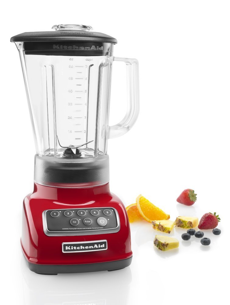 KitchenAid RKSB1570ER 5-Speed Blender with 56-Ounce BPA-Free Pitcher - Empire Red (Renewed)