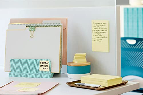Post-it Pop-up Notes 3x5 in, 12 Pads, America's #1 Favorite Sticky Notes, Canary Yellow, Clean Removal, Recyclable (655)