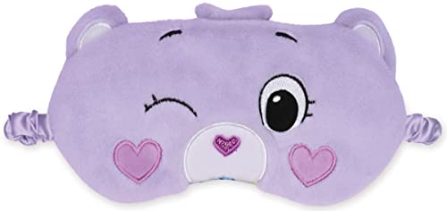 iscream Care Bears Satin-Lined Embroidered Fleece Sleep Mask - Share Bear