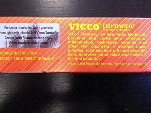 Vicco Turmeric Skin Cream with Sandalwood Oil -70g X 2 Pack