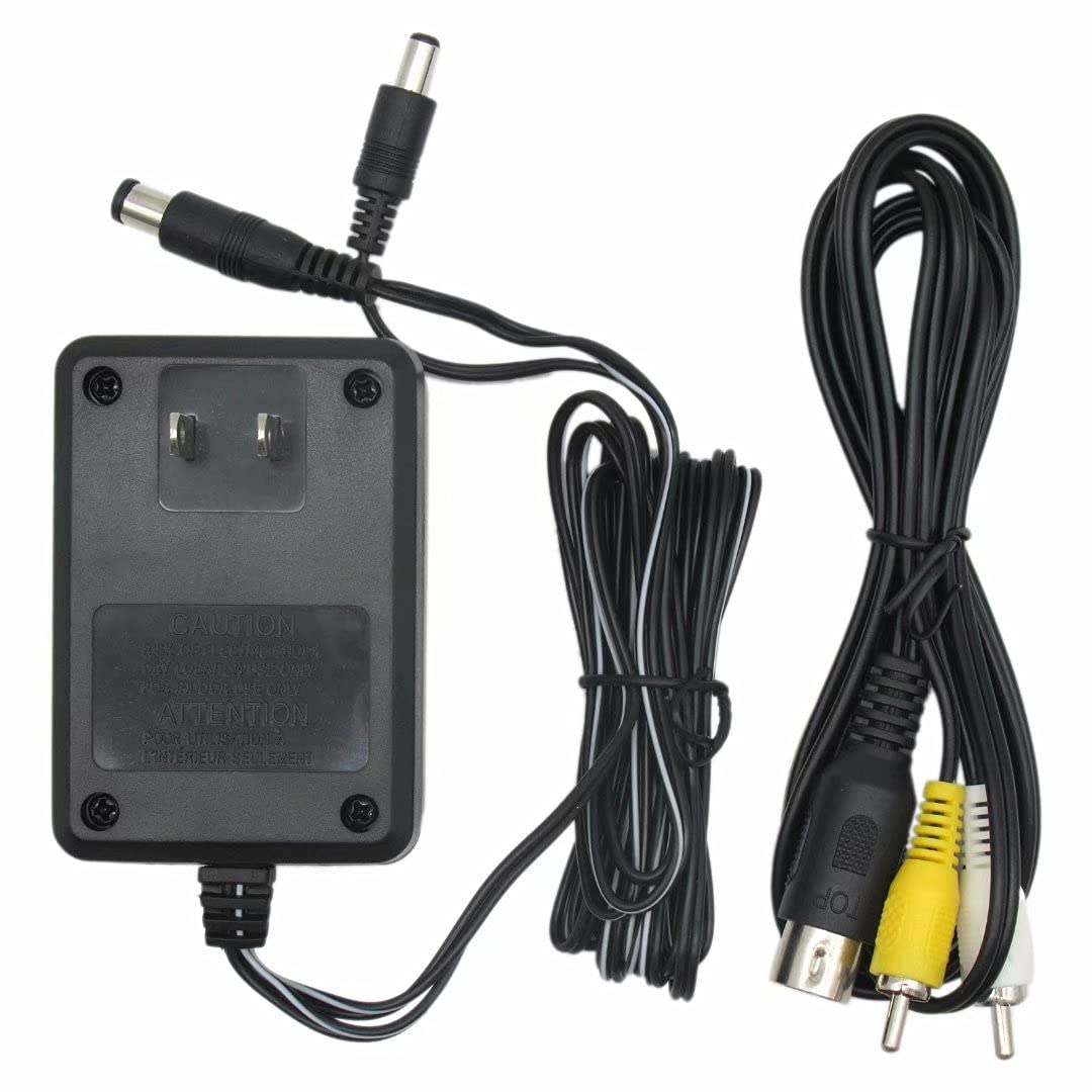 WGL New AV Cable & AC Power Cord Bundle for SEGA Genesis 1 (Model: 1601)