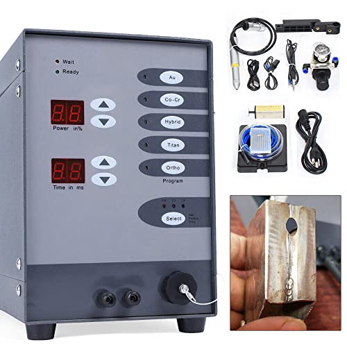 CNCEST 16.1 * 12 * 10.2inch Automatic CNC Spot Welder 110V/100W,Automatic Pulse Argon CNC Spot Welding Machine 600A Jewelry Welder Repair Tool,For Pure Gold Welding/Jewelry Repair Welding
