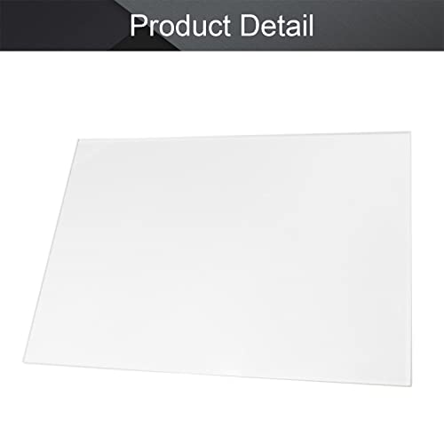 Fielect Clear Acrylic Sheet 11.69" x 8.27" Cast Plexiglass Sheet 0.20" Thick (5mm) Transparent Board Panel with Protective Paper for Home Decor, Craft, Picture Frame, Signs, DIY Display Projects