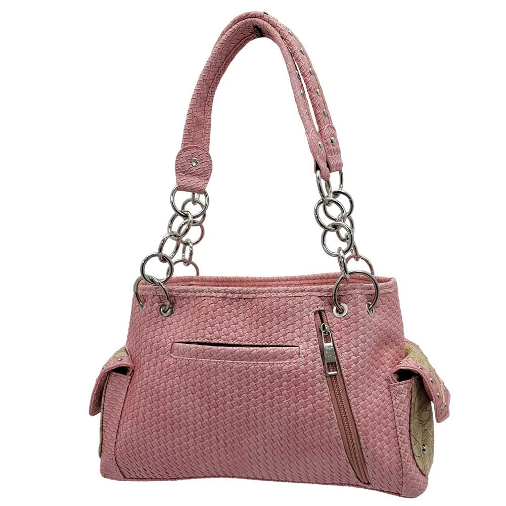 BHW Western Cross Purses Concealed Carry Western Satchel Handbags (41-BLUE-BK)