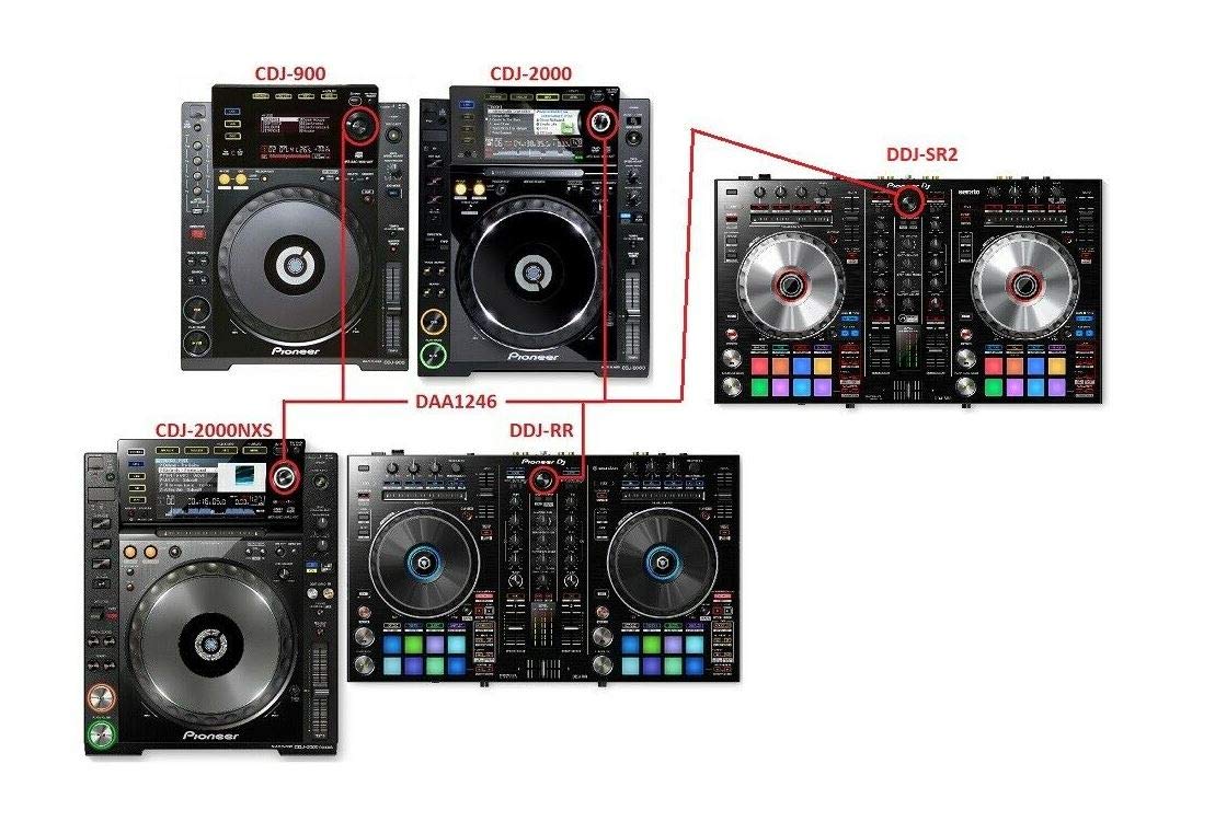Browser Jog Search Push Dial Rotate Knob For Pioneer DJ Controller CDJ-900 CDJ-2000 DDJ-1000 DDJ-RR DDJ-RX DDJ-SR DDJ-SX DJS-1000 XDJ-RR XDJ-RX2 100-S1-3010