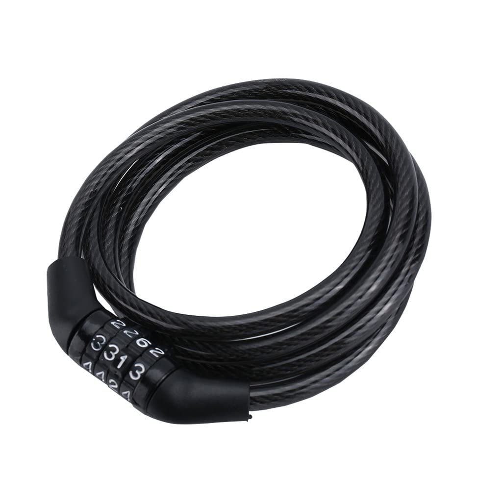 Bicycle Lock Code Bike Cycling Key Locks Password Combination Security Steel Wire Locks Bicycle Accessories