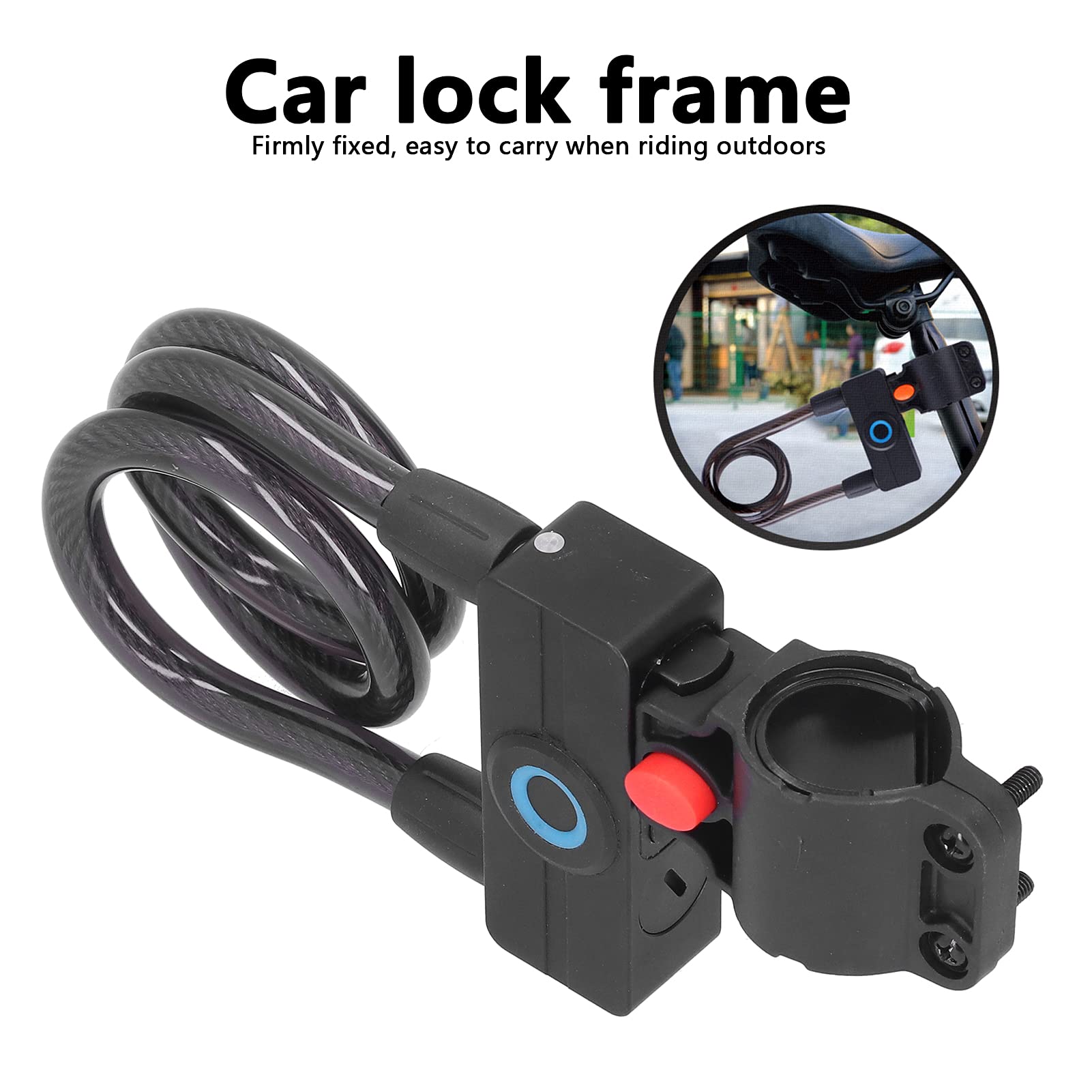 Bicycle Lock, Bike Chain Lock Anti Theft USB Charging 3.7V Lithium Battery for Gymnasiums Gates for Suitcase for House Doors