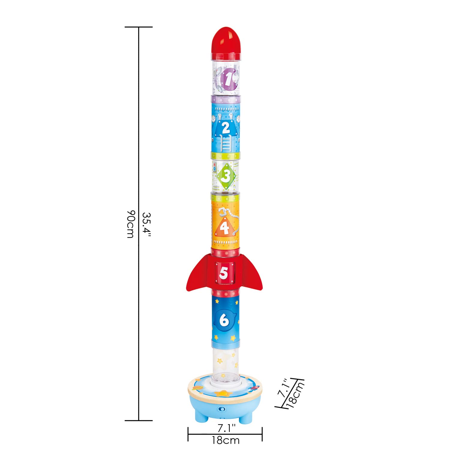 Hape Rocket Ball Air Stacker,24+ Months
