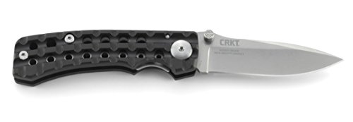 CRKT Ruger Go-N-Heavy Compact EDC Folding Knife with Sheath: Heavy Duty Outdoor, Everyday Carry, Plain Edge Blade, Thumb Stud, Liner Lock, Aluminum Handle, Nylon Sheath R1803