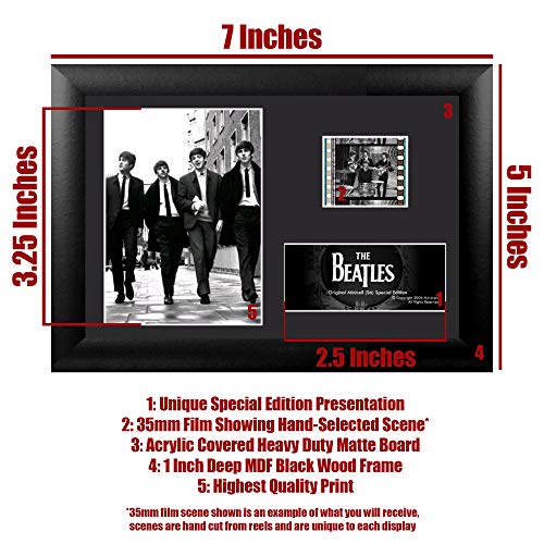 FilmCells - Beatles (Series 6) Minicell Framed Desktop Presentation with easel stand, certificate and 1x 35mm film cell - 7x5