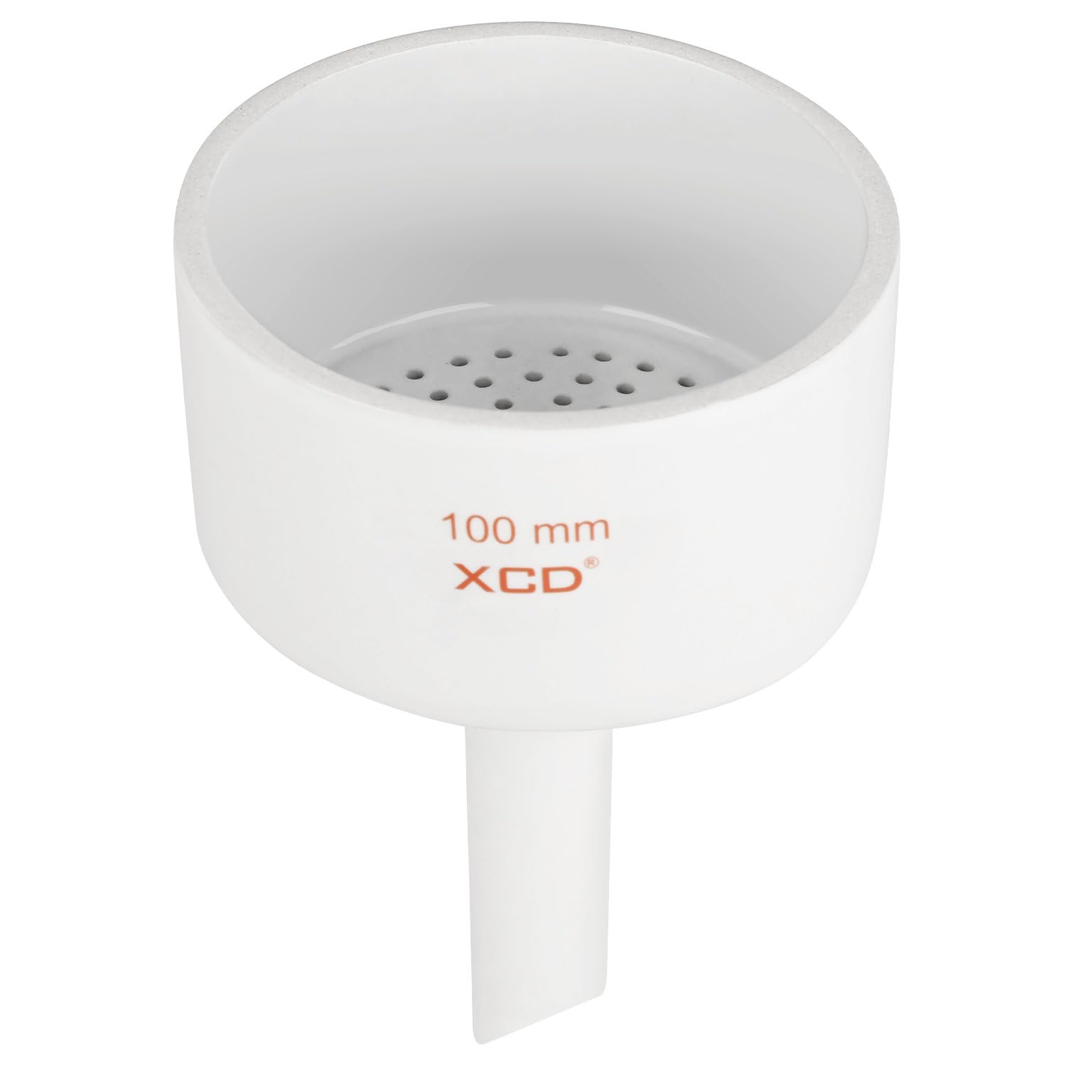 XCD Porcelain Buchner Funnel, 100 mm Porcelain Buchner Filter Funnel O.D. 10 cm I.D. 9.2 cm Porcelain Funnel for Laboratory