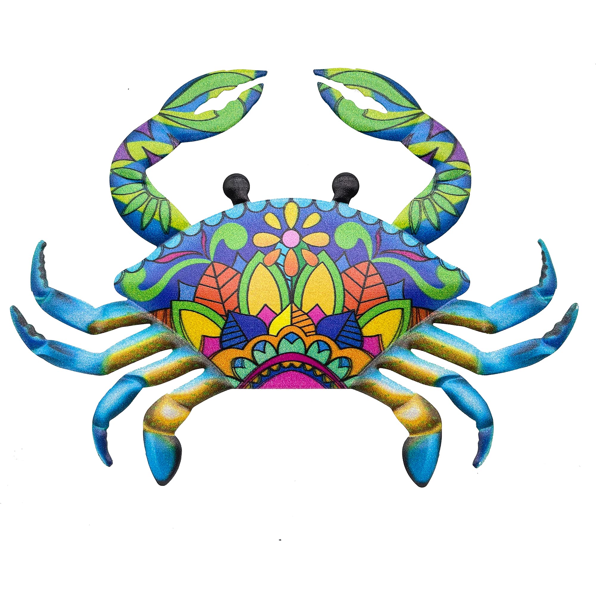 SOBLUING Crab Wall Decor Metal Crabs Decorations, Tiki Bar Wall Decor Coastal Sculptures for Home, Outdoor Wall, Home Door, Window, Ocean Theme Room, Set of 4
