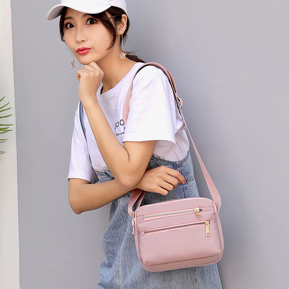 JIANLINST Small Crossbody Purses for Women Multi Pocket Casual Crossbody Bag Cellphone Wallet Purse Shoulder Bag Dark blue