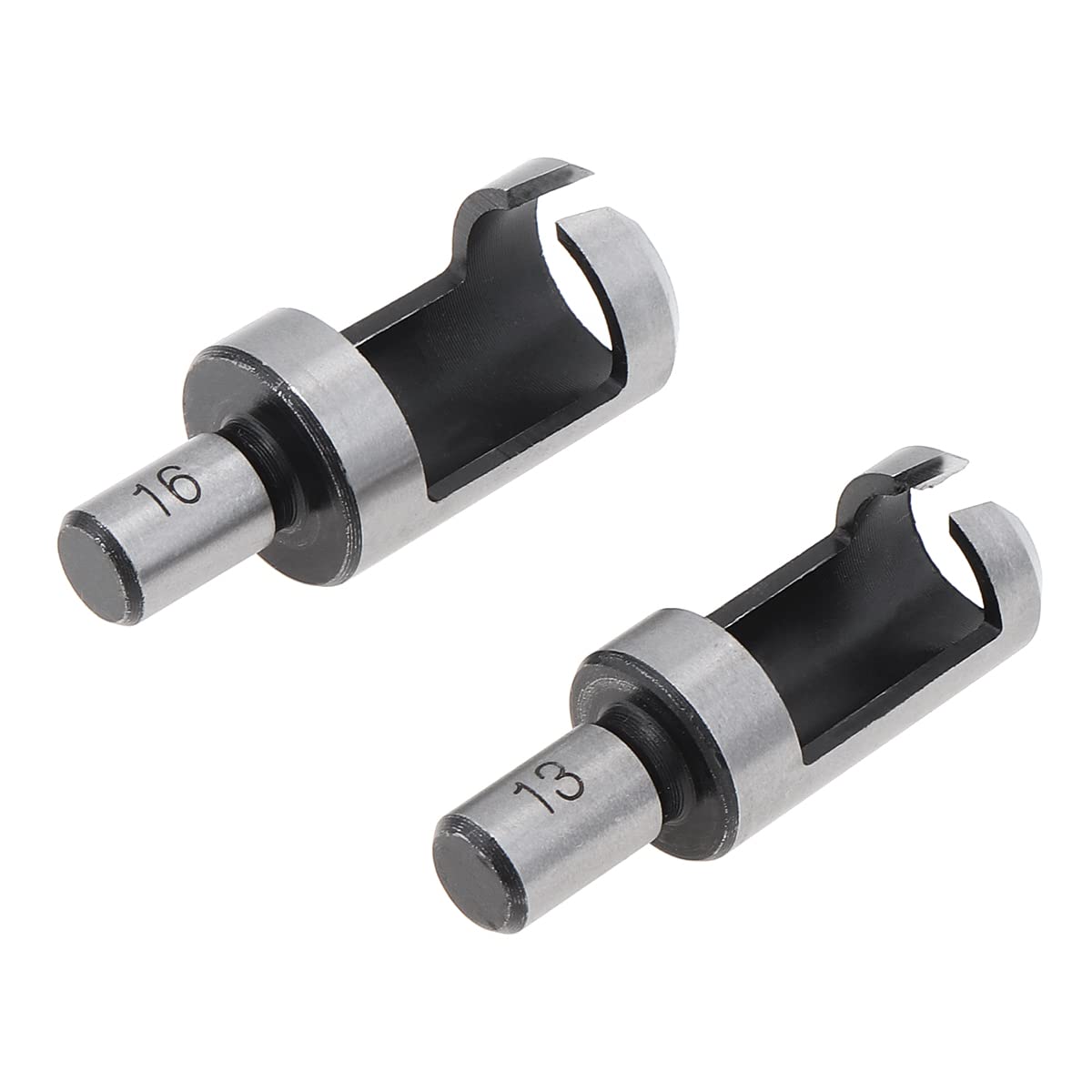 CLAHJQX 8pcs Wood Plug Cutter Drill Bit Set 5/8" 1/2" 3/8" 1/4" Straight & Tapered Claw Type Drill Bit Set Woodworking Hole Saw Cutting Tool