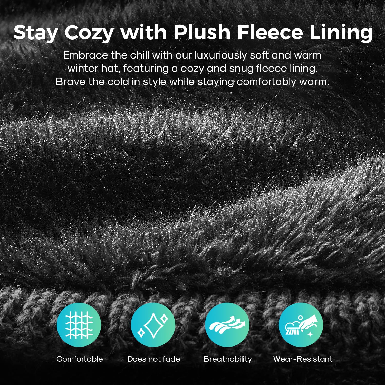 Bluetooth Beanie with Light for Men, Beanie with Light Unisex USB Rechargeable Hands-Free 4 LED, Headlamp Cap with Wireless Headphones Built-in Speaker Mic Gifts for Men Dad Teen (Black)