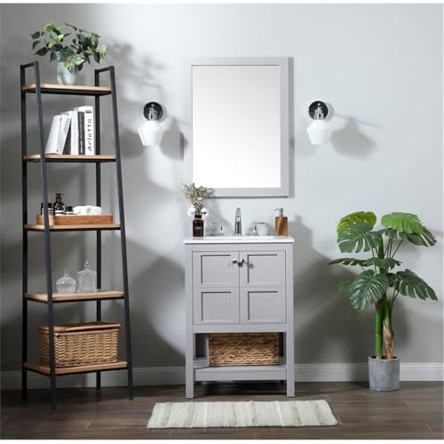 Elegant Kitchen and Bath 24 inch Single Bathroom Vanity Cabinet - Grey