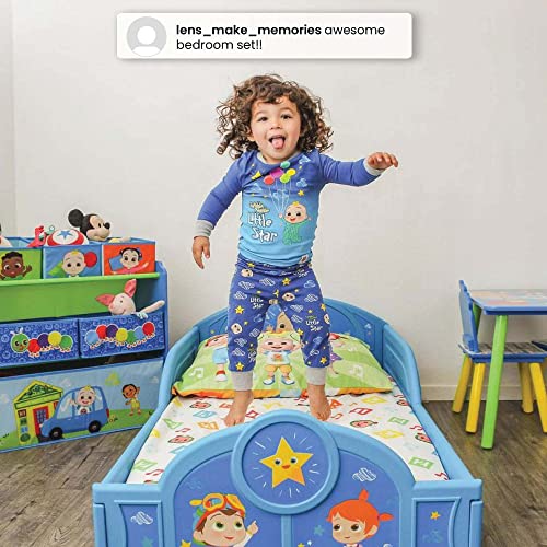 PZCXBFH 4-Piece Toddler Playroom– Set Includes Table and 2 Chairs and 6 Boxes of Toy Storage