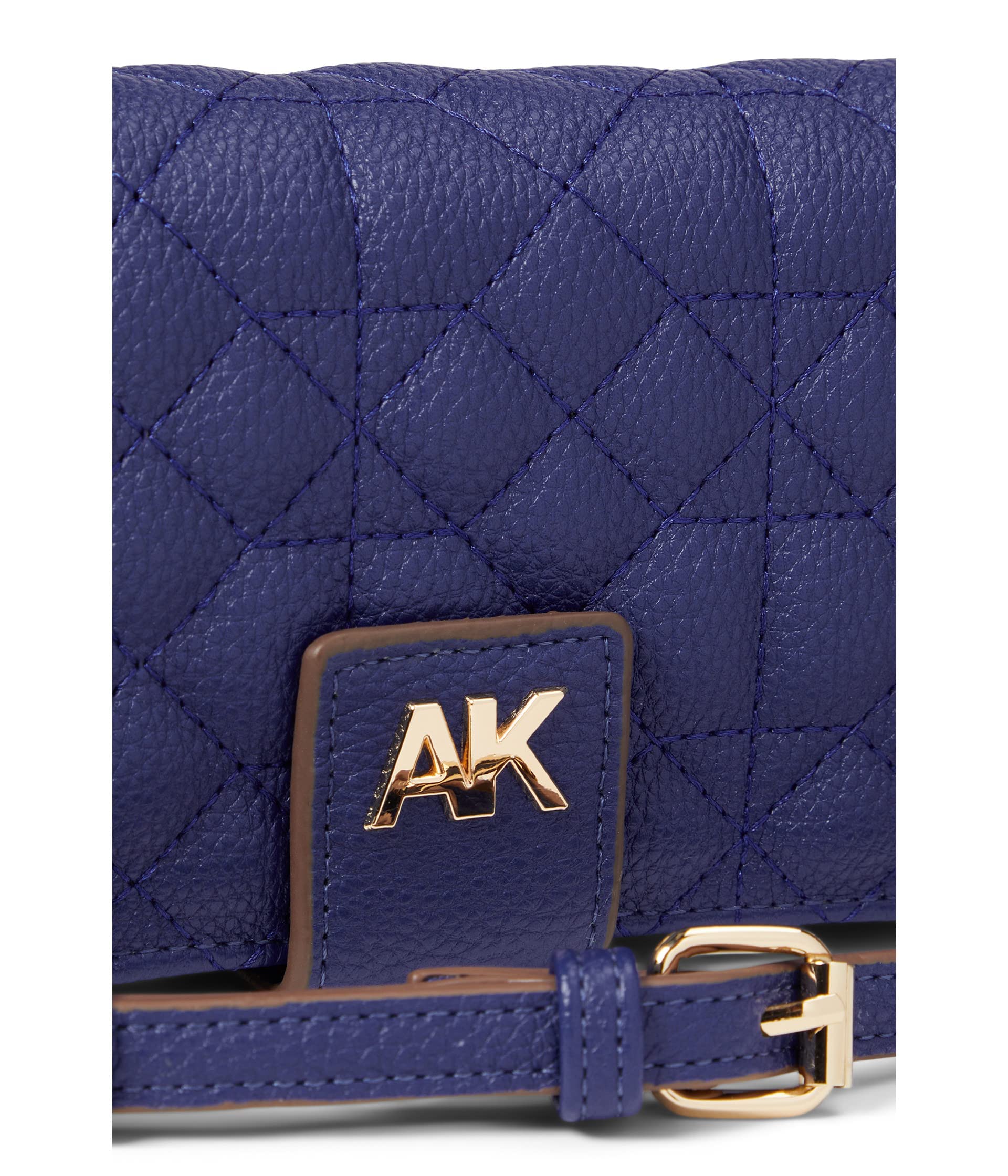 Anne Klein Quilted Wallet On A Chain Cobalt One Size
