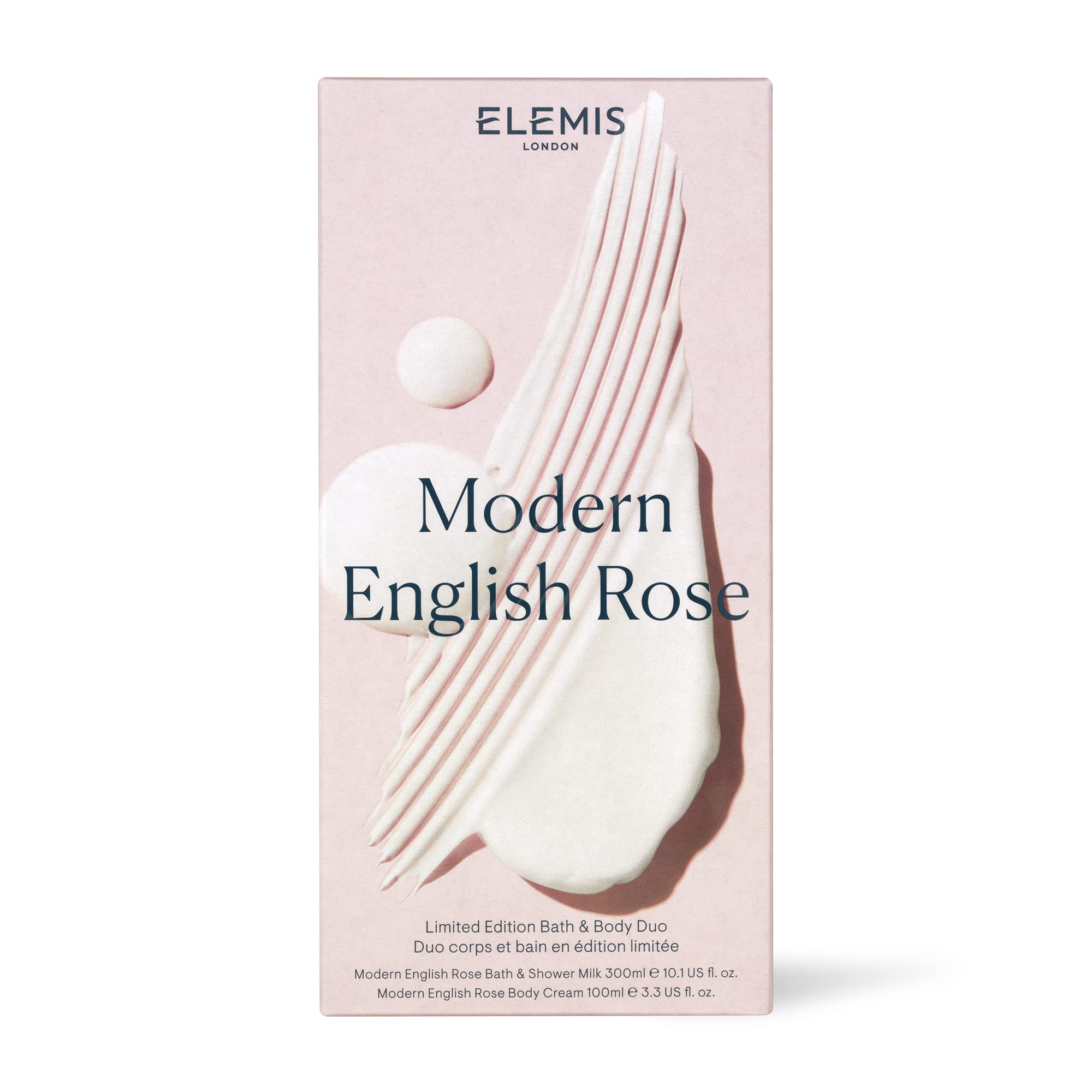 ELEMIS Modern English Rose Body Duo | Luxurious Body Set Cleanses, Softens, & Conditions the Skin, 1 ct.
