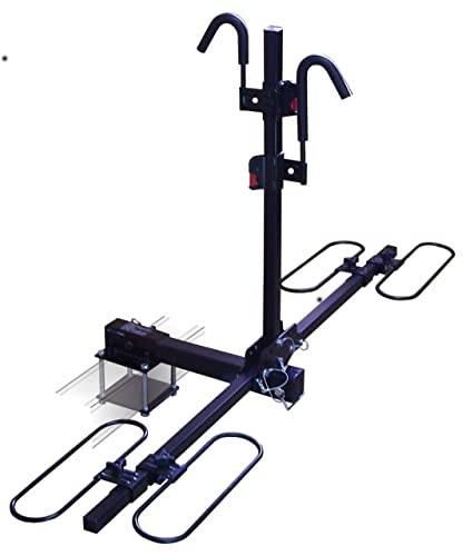 Bicycle Carrier Approved Bike Rack , Black, Bike Rack 2 Platform ,Fits a 2" Hitch Receiver and a 2" Bumper Mount.
