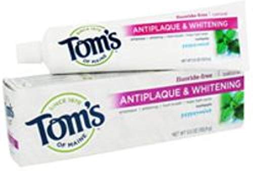 Tom's of Maine Fluoride-Free Antiplaque & Whitening Natural Toothpaste, Fennel, 5.5 oz.