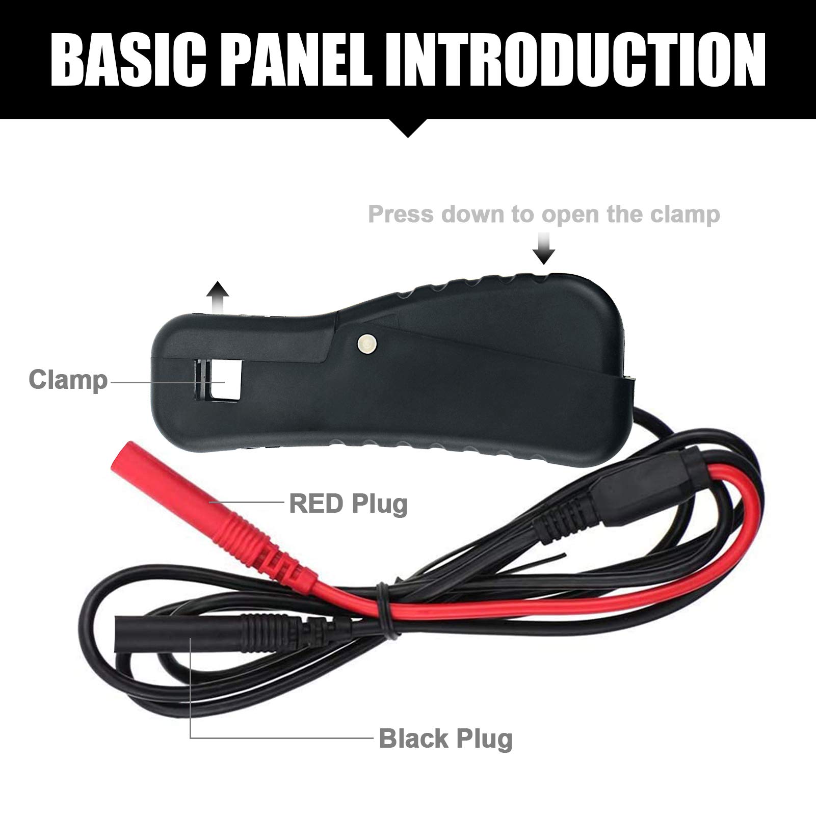 BTMETER BT-705A Signal Pick-up Inductive Clamp Lead, Measure Tach Range 600 RPM ~ 12000 RPM