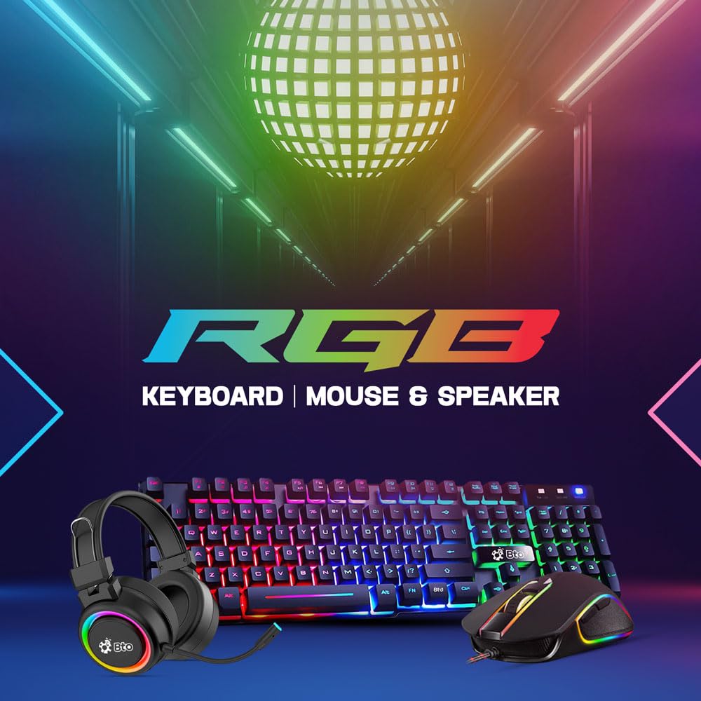 BTO RGB Gaming Desktop PC Bundle - Intel Core i5 7th Gen, 16GB DDR4 Ram, 512GB SSD, Radeon RX-550 4GB GDDR5, New 22 Inch Monitor β Prebuilt Computer Tower for PC Gaming - Windows 10 Pro (Renewed)