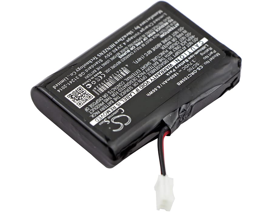CS Replacement Battery for Oricom SC700, Secure 700 BPCK930, GL05I, GL06I, GL08I, GL11I, SC700 1800mAh / 6.66Wh Barcode Scanner