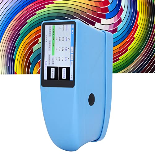 Color Difference Tester, 3.5in Touch Screen Rechargeable Battery ABS Digital Precise Colorimeter Portable for Automotive Paint