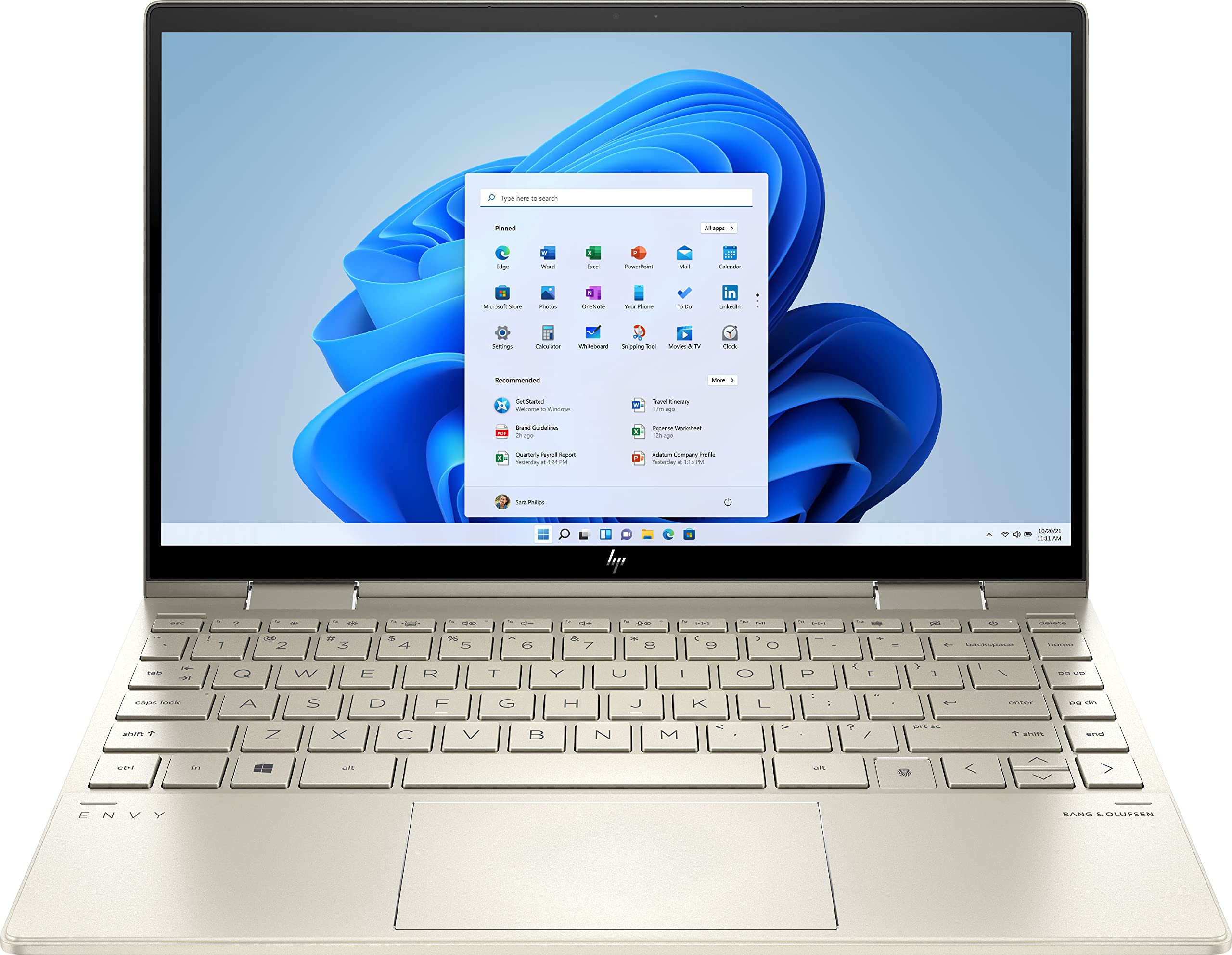 HP Envy x360 13 2-in-1 Laptop 13.3inch FHD IPS Touchscreen (1000 Nits) 11th Gen Intel 4-Core i5-1135G7(Beats i7-10710U) 8GB RAM 1TB SSD Fingerprint Backlit Thunderbolt Win10 Pro + Pen Pale Gold