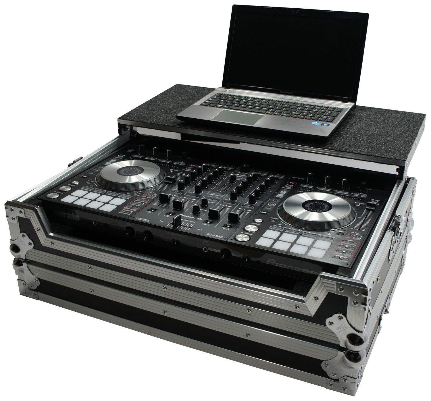 Harmony Audio HCDDJSXLT Flight Glide Laptop Stand Tray DJ Custom Case Compatible with Pioneer DDJ-SX3