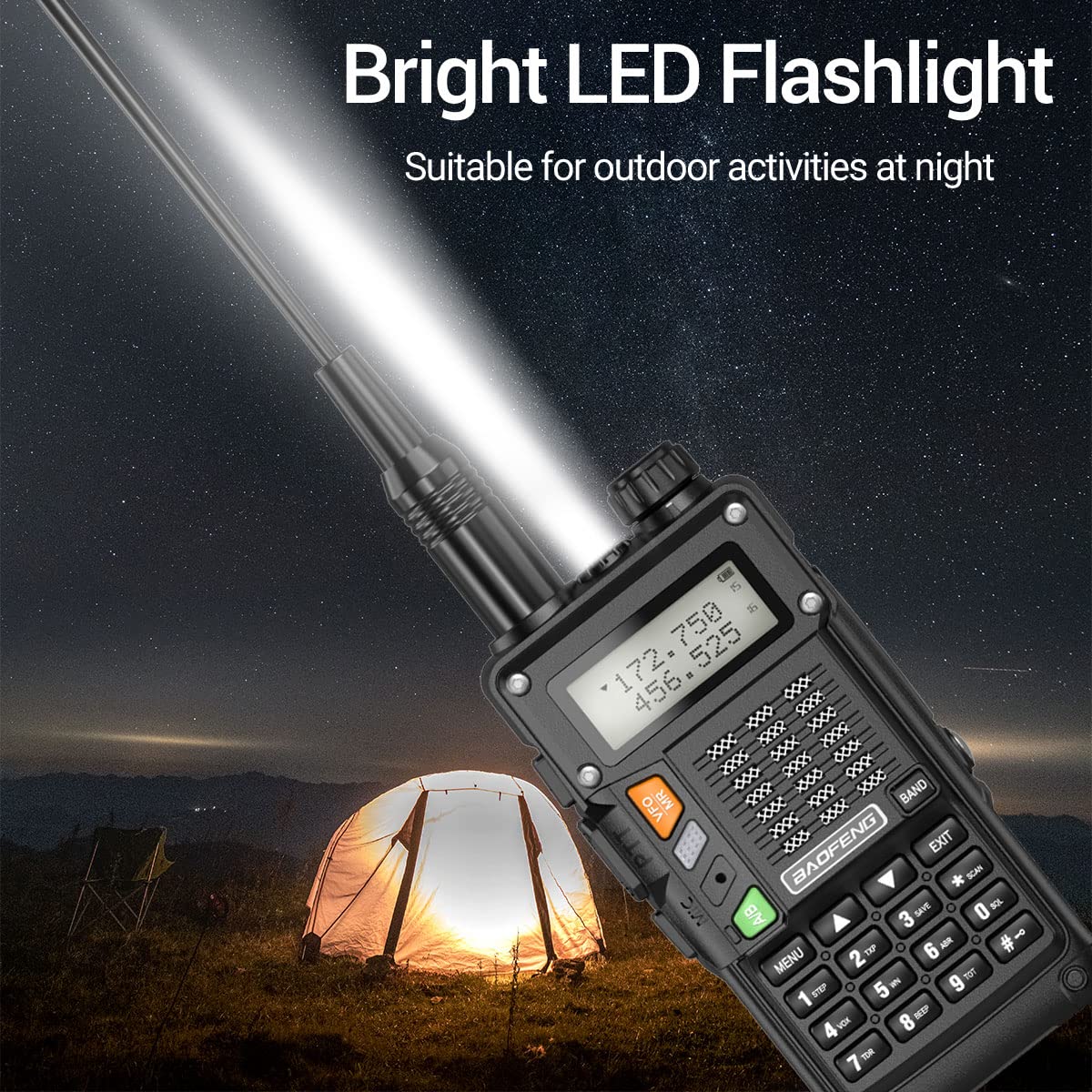 Baofeng UV-S9 Pro 8W Ham Radio Handheld Walkie Talkies Two Way Radio with Rechargeable Battery Long Range Portable Baofeng Radio with Complete Set
