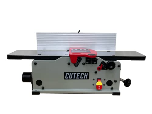 Cutech 40160HI 6-Inch Spiral Cutterhead Benchtop Jointer with Cast Iron Tables and 12 Tungsten Carbide Inserts