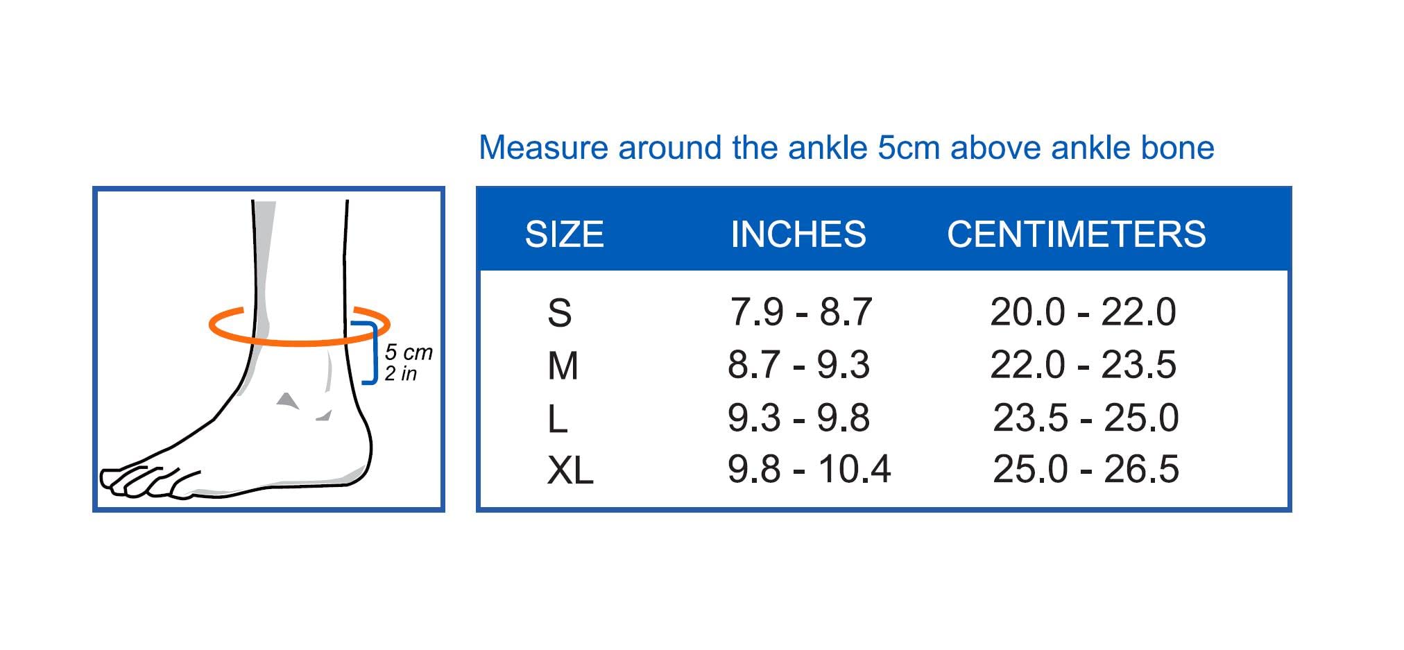 Comforband Ankle Compression Support with Adjustable Strap, Copper Infused – Breathable Sports Recovery Ankle Sleeve Brace for Running Walking Hiking Basketball Exercise etc. Relief for Plantar Fasciitis, Sprained, Strained or Swollen Ankle, Arthritis, Ac