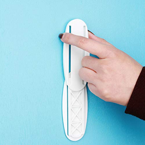 Cabilock 10pcs Power Strip Socket Fixator Wall Mount Power Strips Cable Organizers Punch Free Self Adhesive Socket Remote Control Holder for Home 10Γβ3.7cm