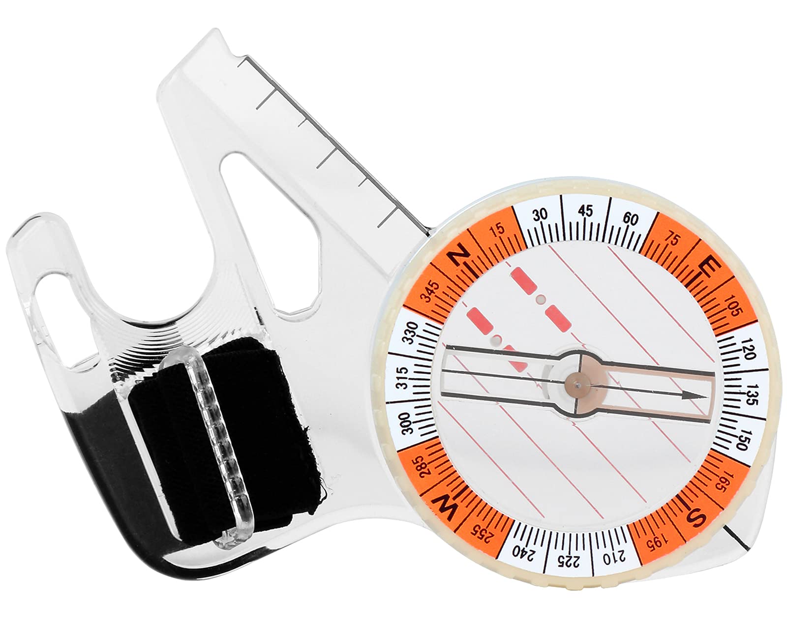 Bassizo Orienteering Thumb Compass Basic Aim Elite Training Competition Race Compass for Outdoors Sports Foot Cross-Country Directional Movement Match Tournament Contest Athletics Student Kid
