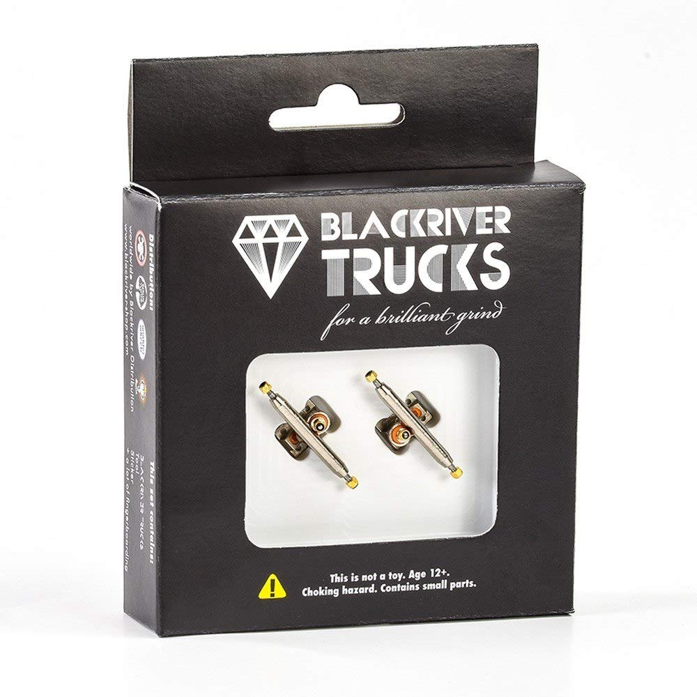 Blackriver X-Wide 2.0 Fingerboard Trucks - 34mm (Super Silver)