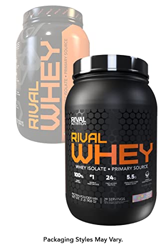 Rivalus Rivalwhey β Fruity Cereal 2lb - 100% Whey Protein, Whey Protein Isolate Primary Source, Clean Nutritional Profile, BCAAs, No Banned Substances, Made in USA