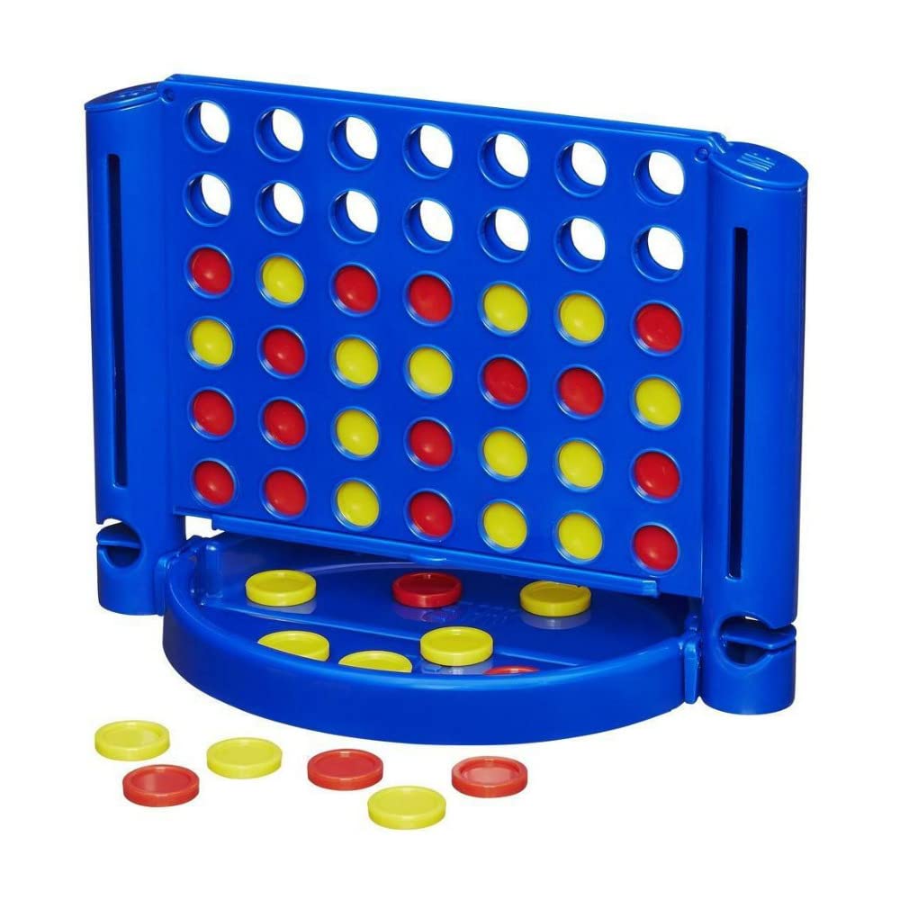 Hasbro Family Grab and Go Variety Pack Bundle: Clue, Monopoly, Connect 4 and Hungry Hungry Hippos Travel Sized Board Games (4 Items)