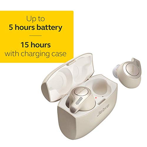 Jabra Elite 65t Earbuds โ Alexa Built-in, True Wireless Earbuds with Charging Case, Gold Beige โ Bluetooth Earbuds Engineered for The Best True Wireless Calls and Music Experience