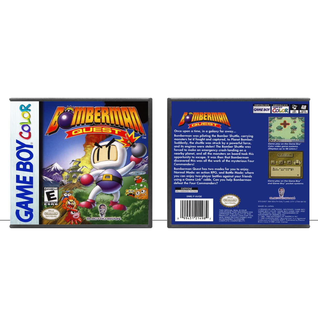 Bomberman Quest | (GBC) Game Boy Color - Game Case Only - No Game