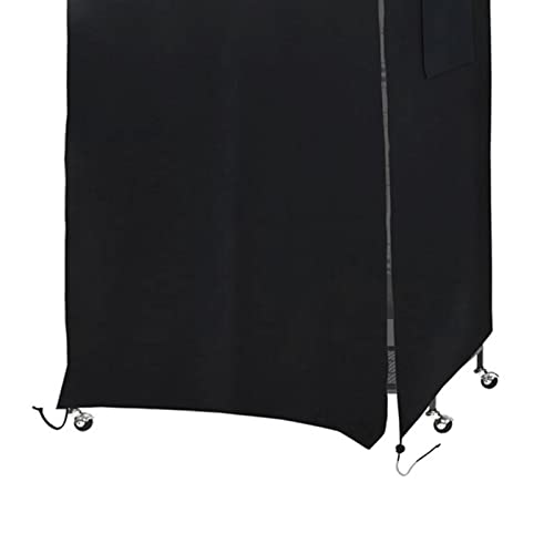 Eurobuy Universal Bird Cage Cover Good Night Birdcage Cover Large Adjustable Bird Cage Cover Weatherproof Sun Protection Cage Cover (Black)