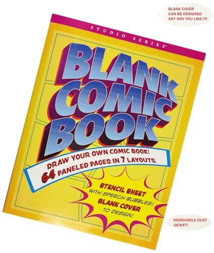 Blank Comic Book (with bonus stencil and blank cover!)