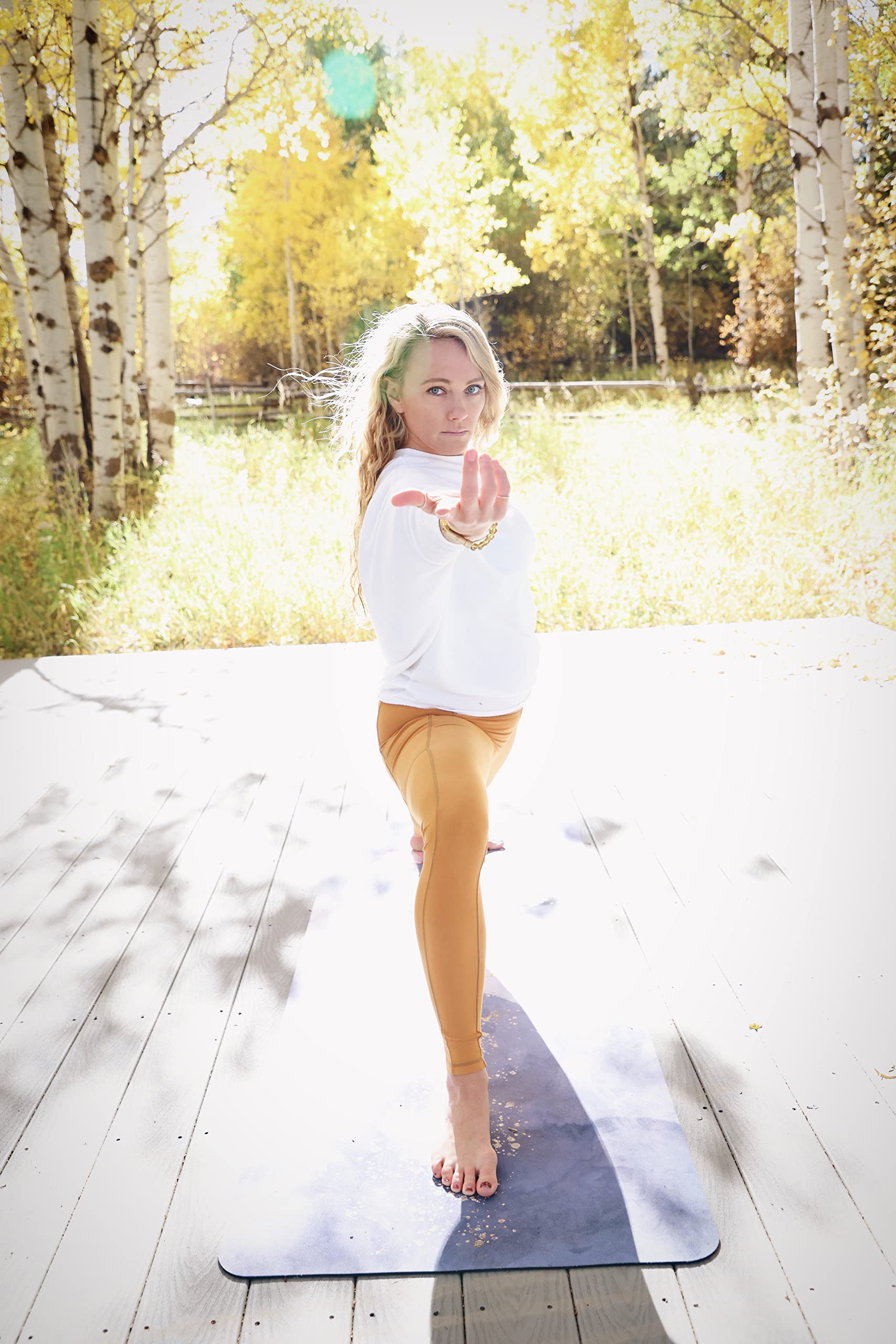 Brianne Hovey Soul Intention Yoga Mat ,Eco-friendly Sueded Anti-Slip; What If It Was Easy