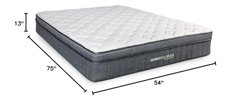 GhostBed Flex 13 Inch Cool Gel Memory Foam & Innerspring Hybrid Mattress, Medium Feel, Made in The USA, Full