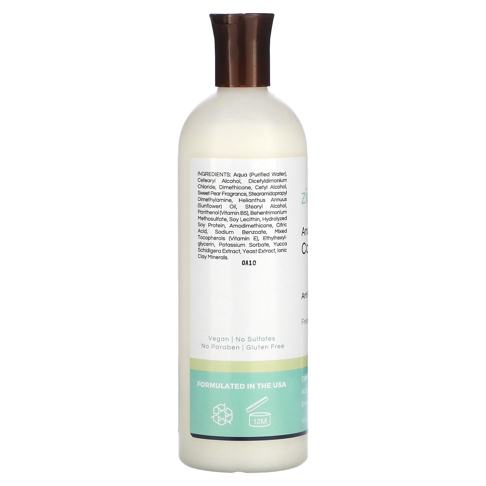 Zion Health Adama Ancient Minerals Anti-Frizz Conditioner Sweet Pear 16 Fluid Ounce