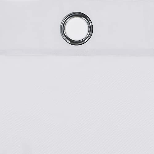 Eclipse Kiara Modern Sheer Voile Light Filtering Grommet Window Curtains for Bedroom (2 Panels), 54 in x 84 in, White